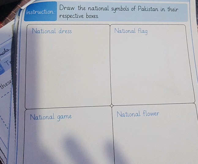 Instruction Draw the national symbols of | StudyX