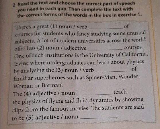 2 Read the text and choose the correct part | StudyX