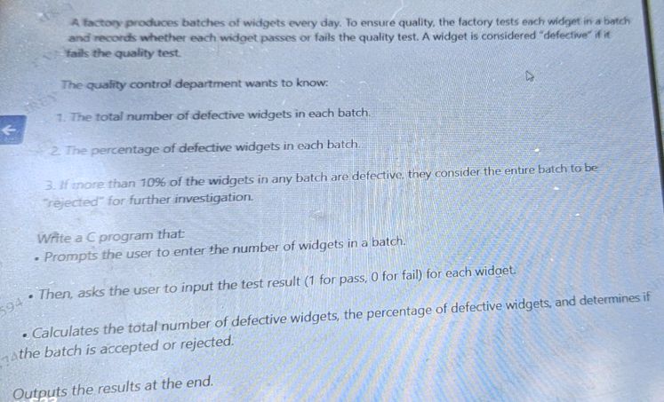 A factory produces batches of widgets every | StudyX