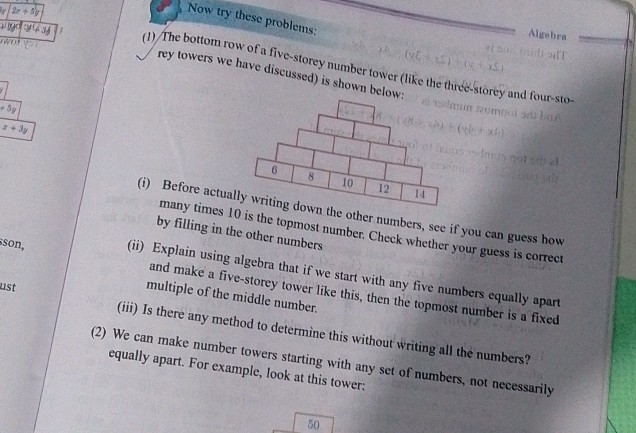 (1) The bottom row of a five-storey number | StudyX