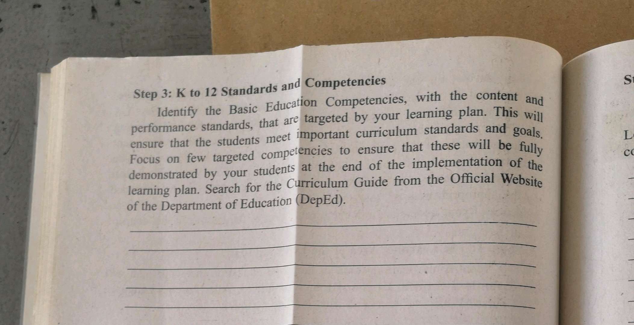 Step 3 K to 12 Standards and Competencies | StudyX
