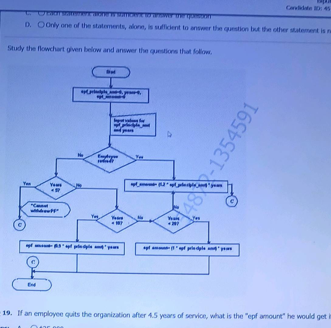 Study the flowchart given below and answer | StudyX