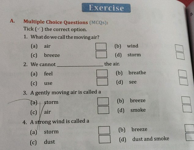 A Multiple Choice Questions (MCQs) Tick () | StudyX