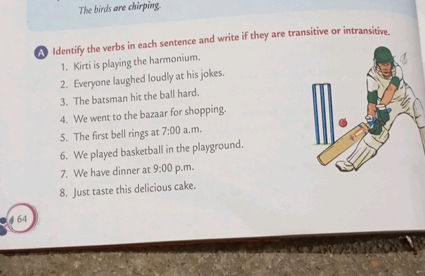 A Identify the verbs in each sentence and | StudyX