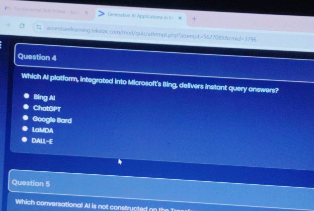 Question 4 Which AI platform integrated into | StudyX