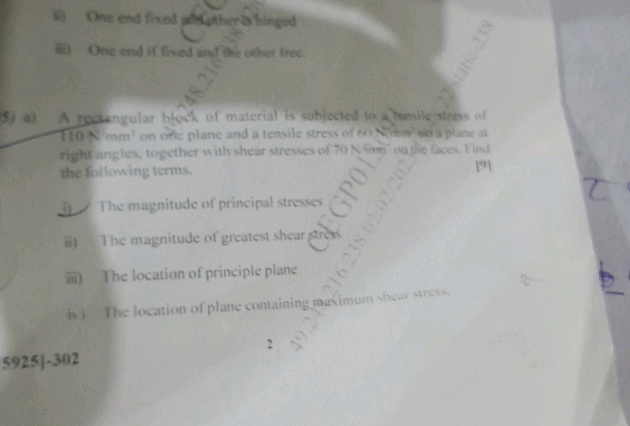 A rectangular block of material is subjected | StudyX