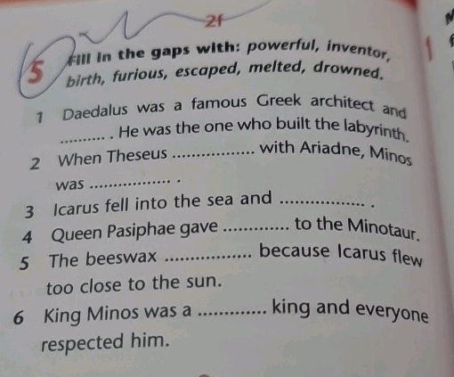 5 Fill in the gaps with powerful inventor | StudyX