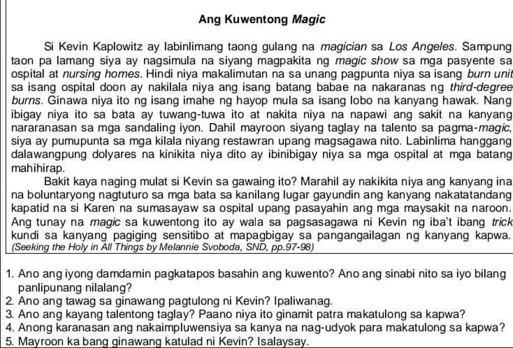 Ang Kuwentong Magic Si Kevin Kaplowitz ay