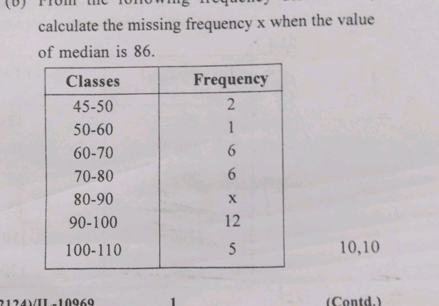 From the following frequency distribution | StudyX