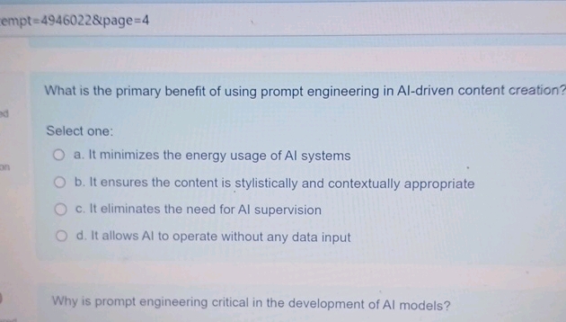 What is the primary benefit of using prompt | StudyX
