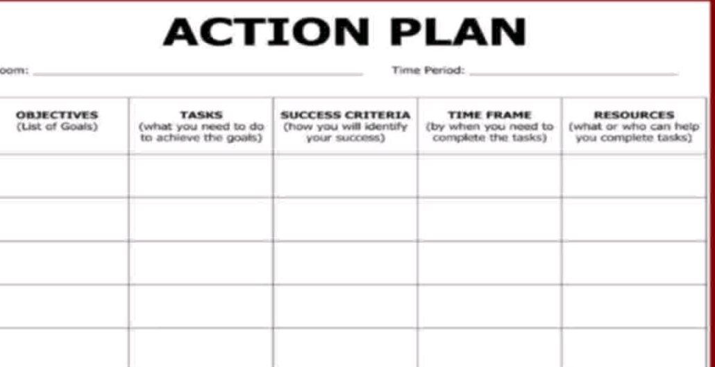 ACTION PLAN Time Period OBJECTIVES (List of | StudyX