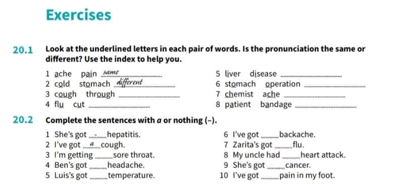 201 Look at the underlined letters in each | StudyX