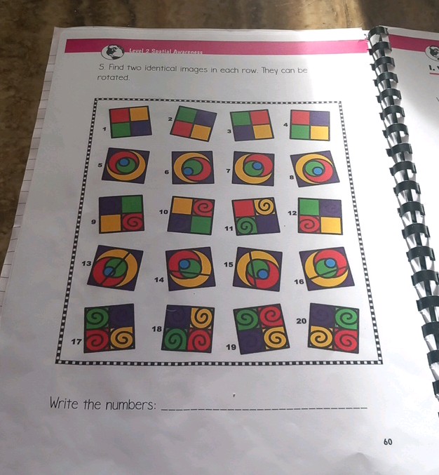 Level 2 Spatial Awareness 5 Find two | StudyX