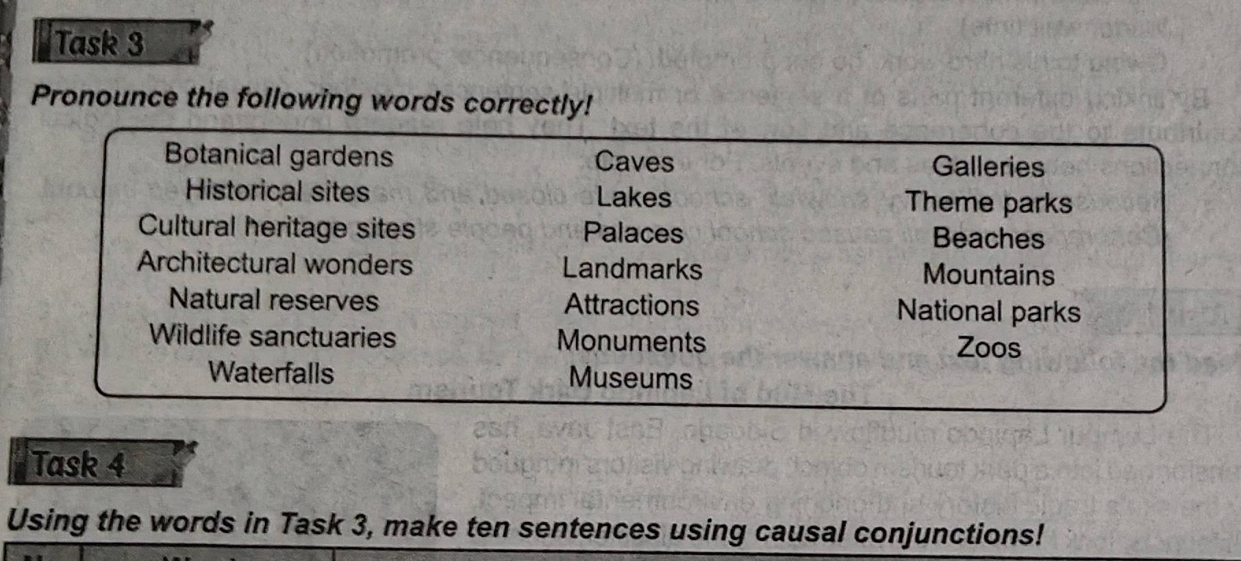 Task 3 Pronounce the following words | StudyX