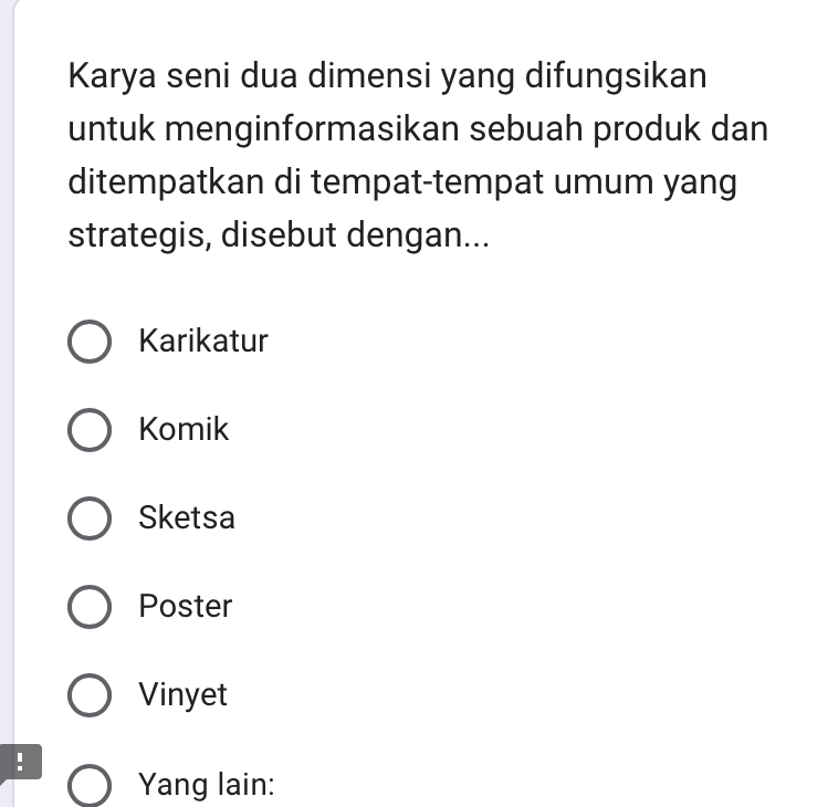 Karya seni dua dimensi yang difungsikan | StudyX