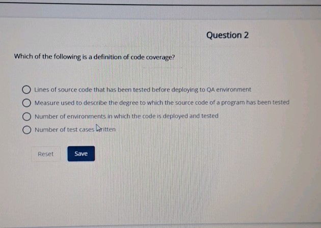 Which of the following is a definition of | StudyX