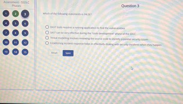 Assessment - SSDLC Phases Question 3 Which | StudyX
