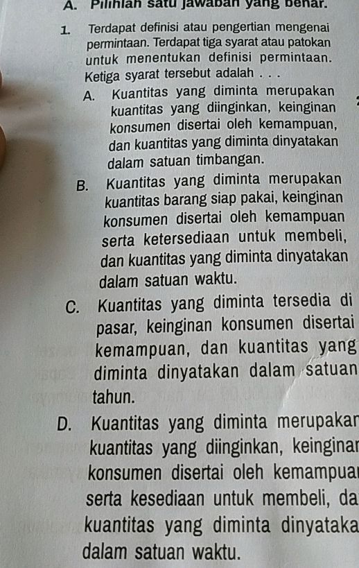 1 Terdapat definisi atau pengertian mengenai | StudyX