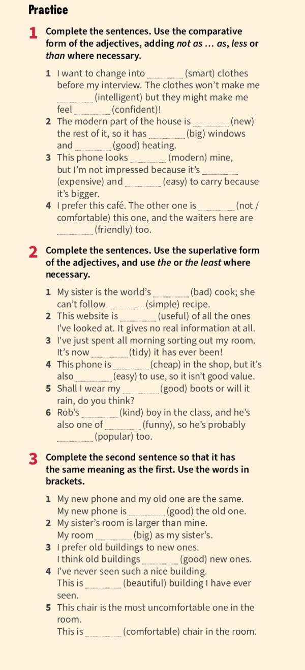 Practice 1 Complete the sentences Use the | StudyX