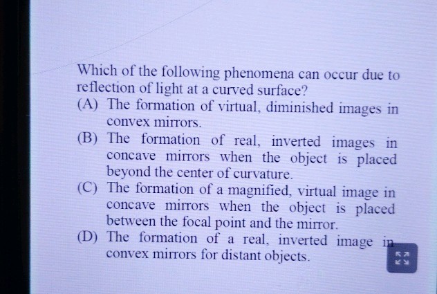 Which of the following phenomena can occur | StudyX