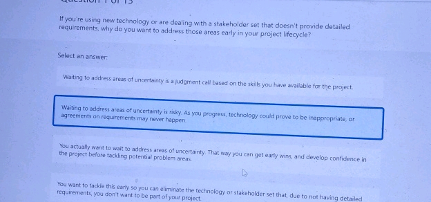 If youre using new technology or are dealing | StudyX