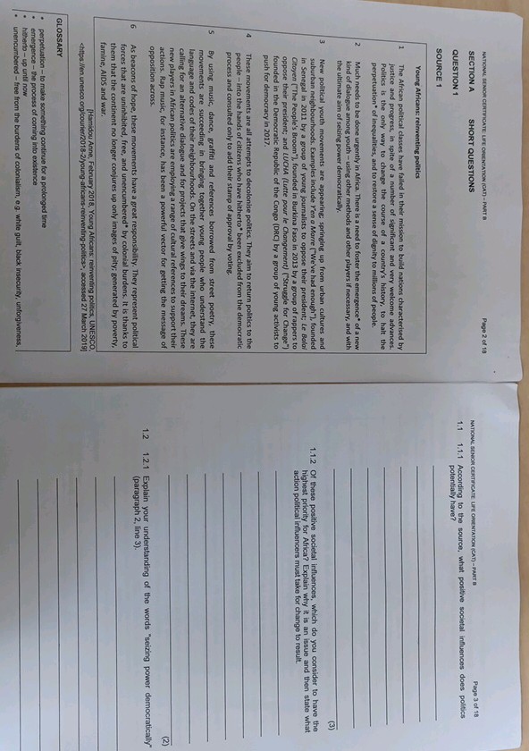 SECTION A SHORT QUESTIONS QUESTION 1 SOURCE | StudyX