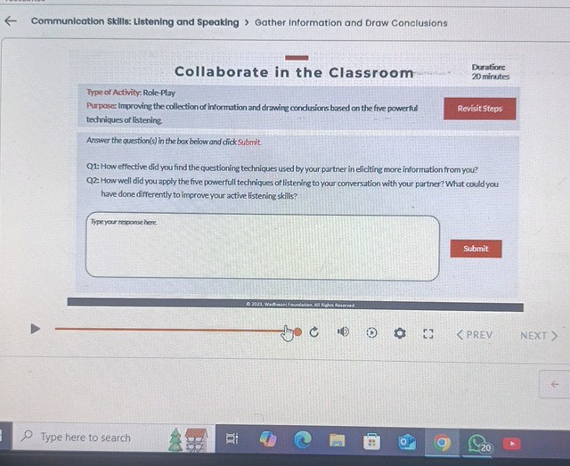 Collaborate in the Classroom Duration 20 | StudyX