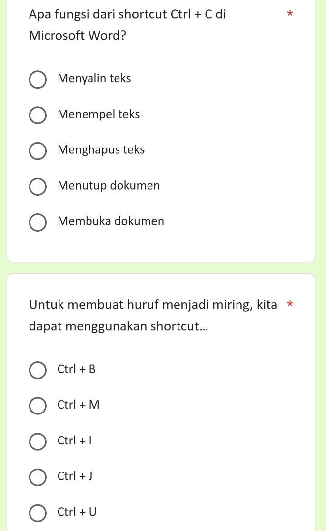 Apa fungsi dari shortcut Ctrl + C di | StudyX