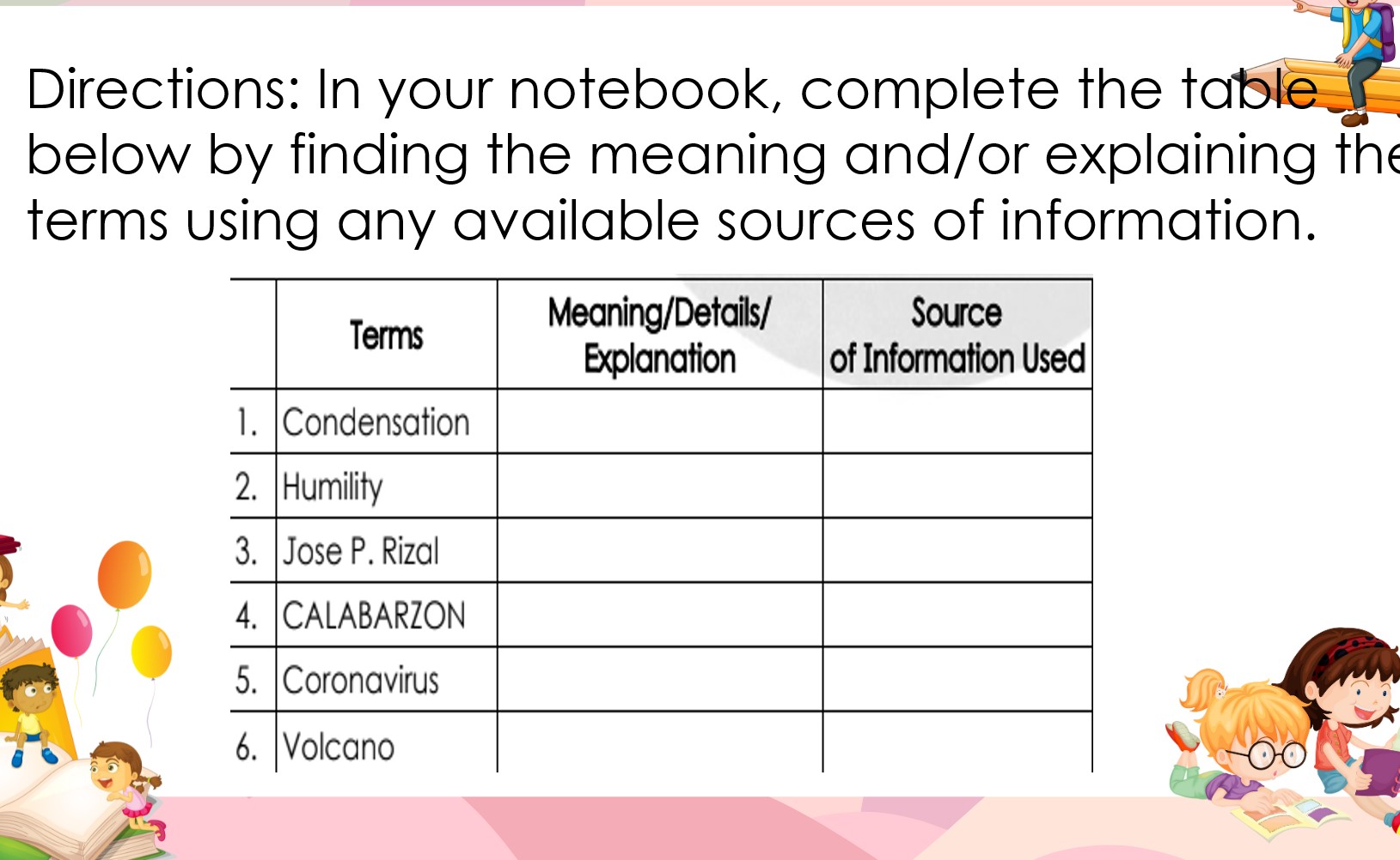 Directions In your notebook complete the | StudyX