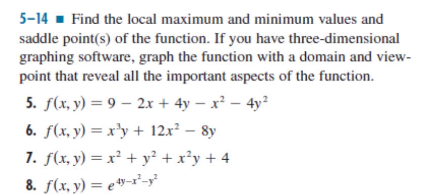 5-14 Find the local maximum and minimum | StudyX