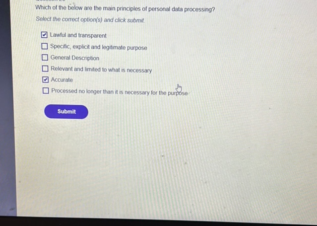 Which of the below are the main principles | StudyX