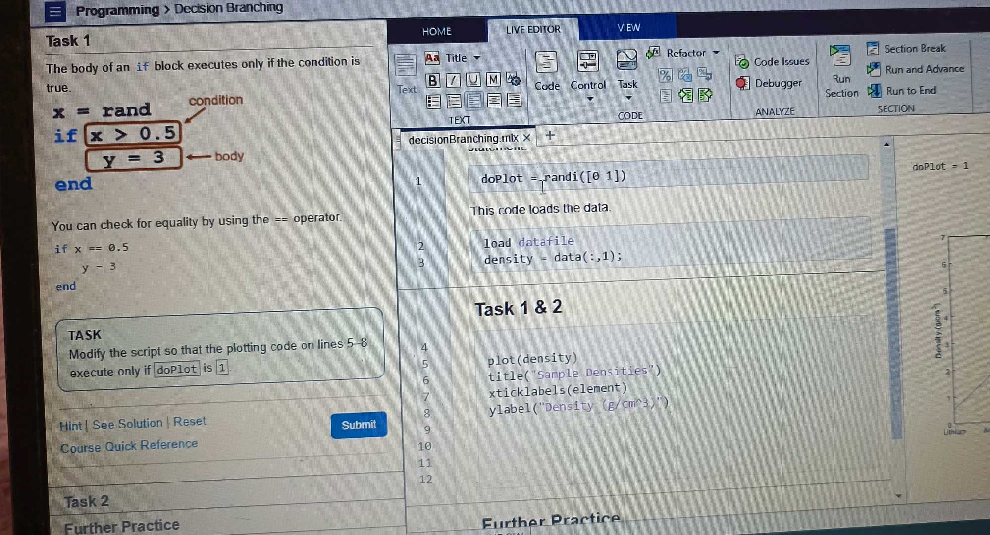 Programming Decision BranchingTask 1The | StudyX
