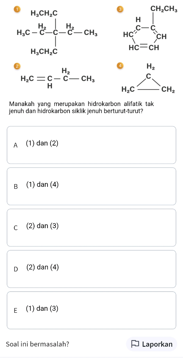 3 2 Manakah yang merupakan hidrokarbon | StudyX