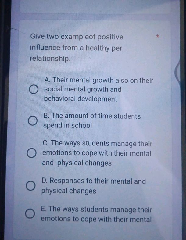 Give two examples of positive influence from | StudyX