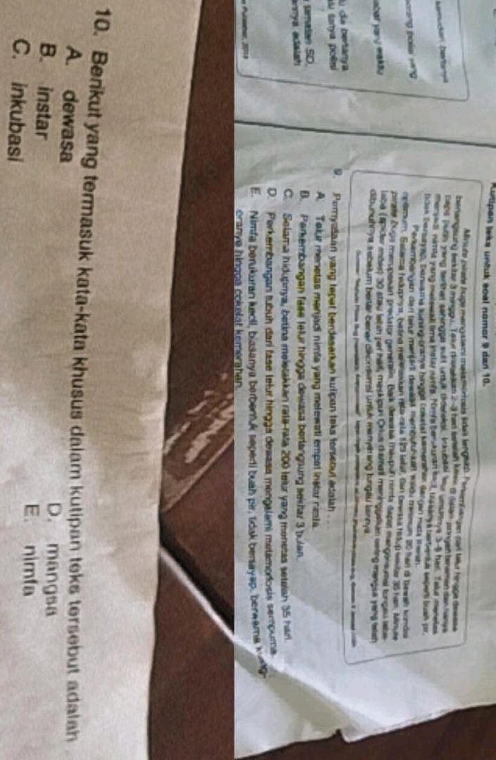 Kutipan teks untuk soal nomor 9 dan 10 | StudyX