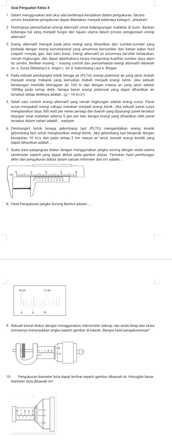 Soal Penguatan Kelas X 1 Dalam menggunakan | StudyX