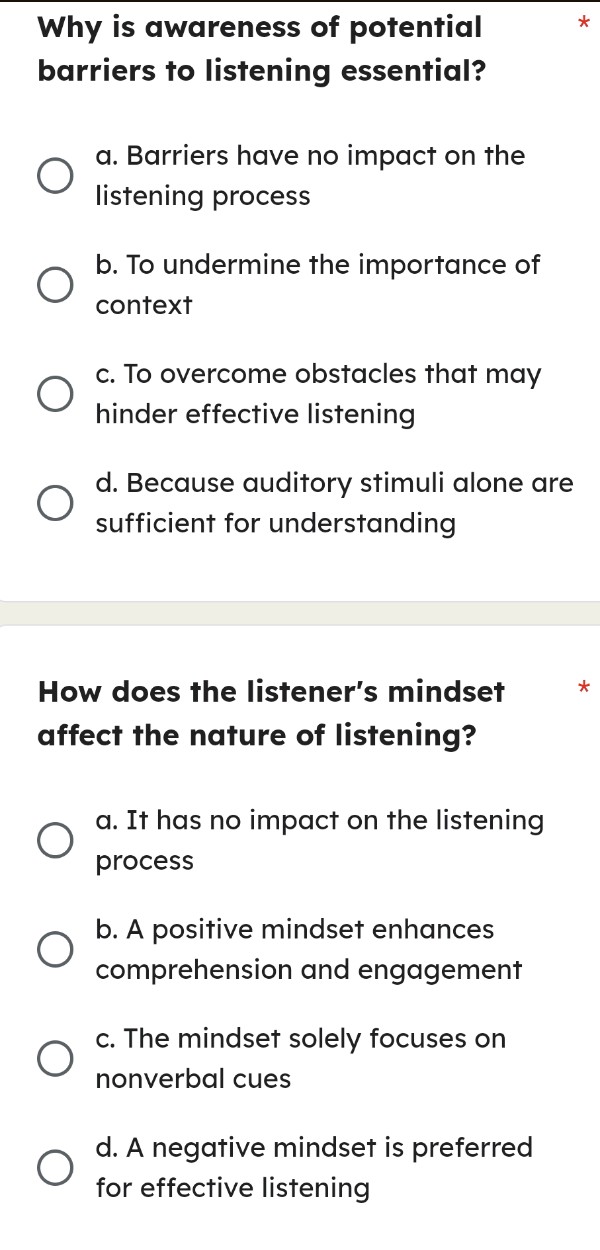 Why is awareness of potential barriers to | StudyX
