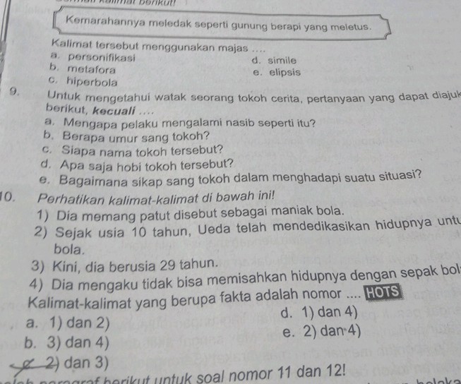Kemarahannya meledak seperti gunung berapi | StudyX