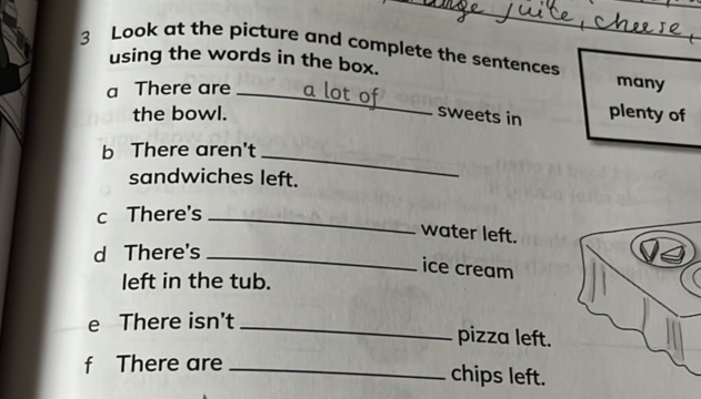 3 Look at the picture and complete the | StudyX