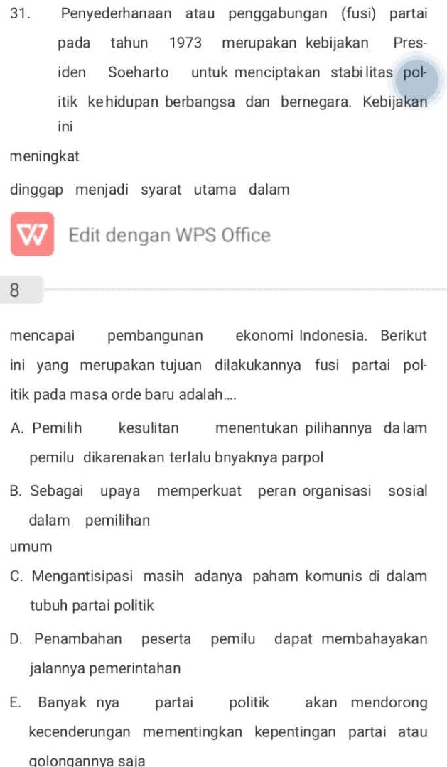 31 Penyederhanaan atau penggabungan (fusi) | StudyX