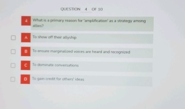 QUESTION 4 OF 10 4 What is a primary reason | StudyX
