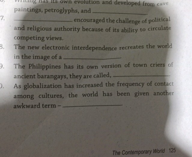 7 Writing has its own evolution and | StudyX