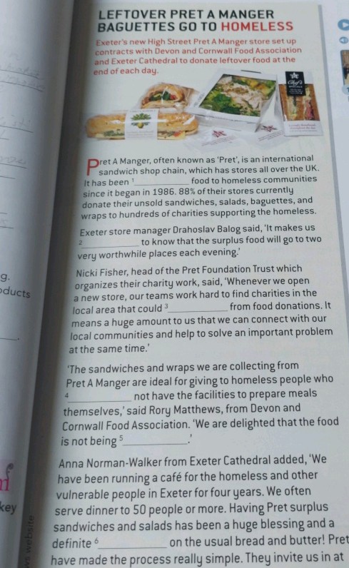 LEFTOVER PRET A MANGER BAGUETTES GO TO | StudyX