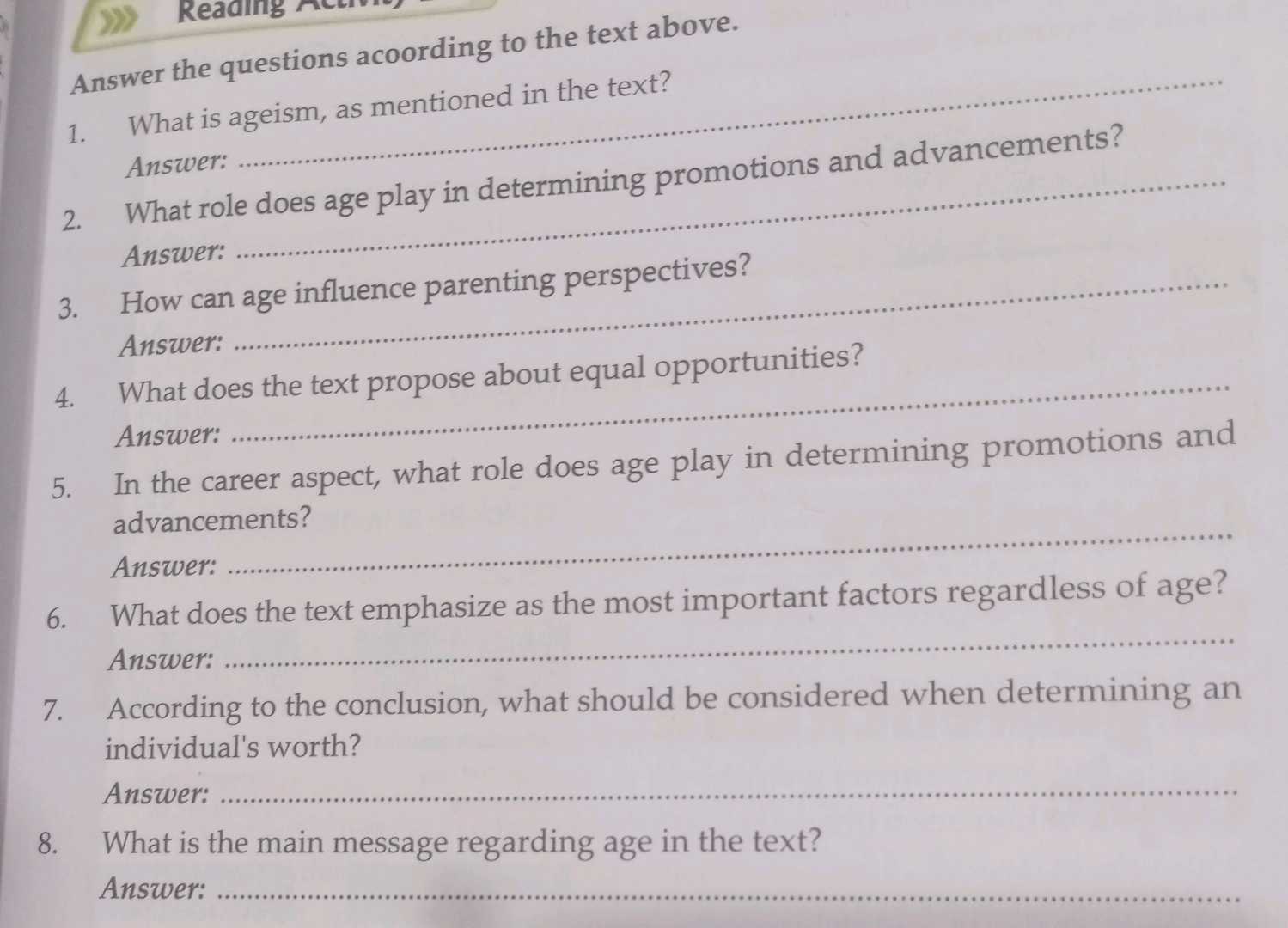 Answer the questions according to the text | StudyX