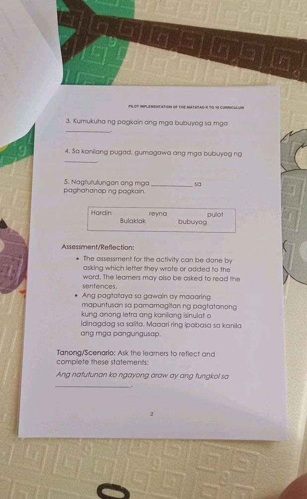 PILOT IMPLEMENTATION OF THE MATATA TO 10 | StudyX