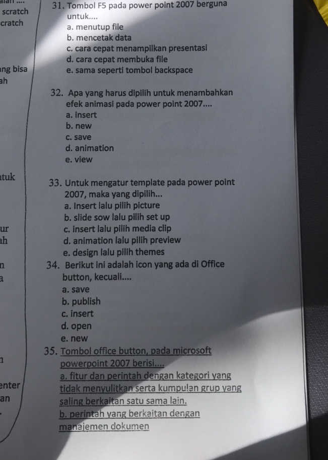 31 Tombol F5 pada power point 2007 berguna | StudyX