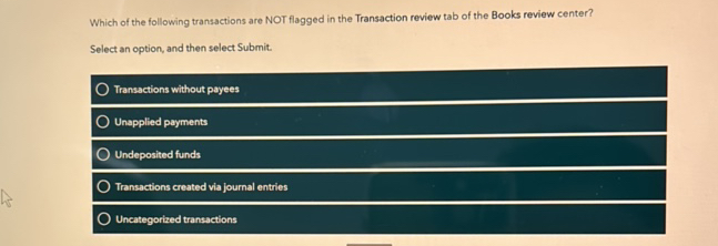 which of the following transactions are not flagged in the ttransaction ...
