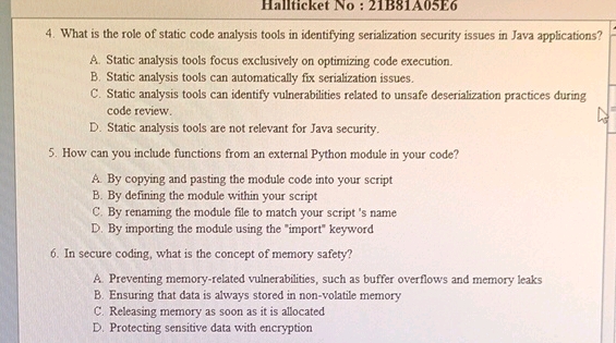 4 What is the role of static code analysis | StudyX