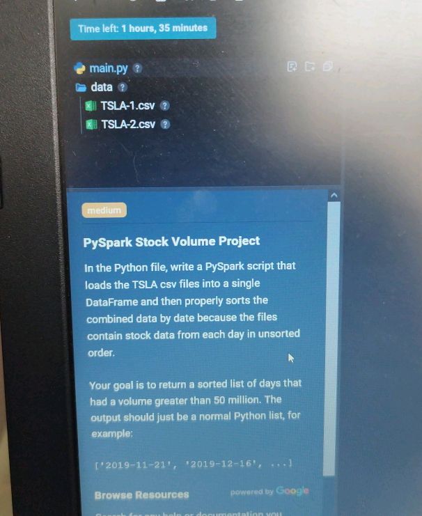 PySpark Stock Volume Project In the Python | StudyX