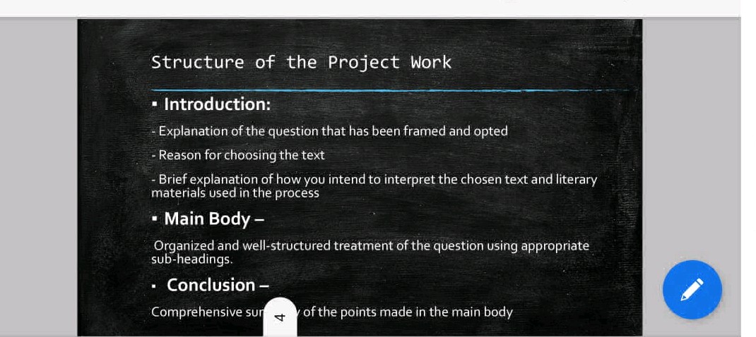 Structure of the Project Work Introduction | StudyX